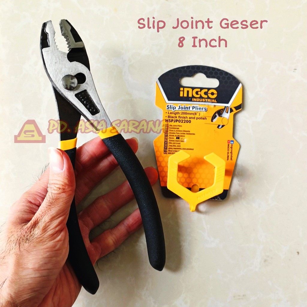 Jual Tang Slip Joint Pliers 8" Inch INGCO HSPJP02200 Geser Ikan ...