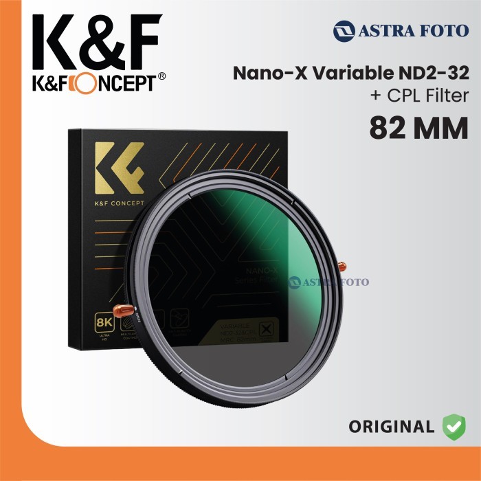 Jual KNF Concept 82mm Lens Filter Nano-X Variable Fader ND2-32 + CPL Filter | Shopee Indonesia