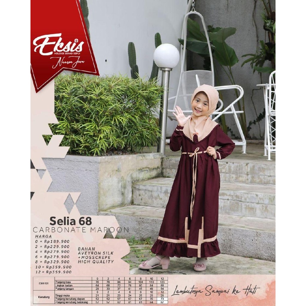 Jual Gamis Anak Terbaru Selia 68 Ethica Seply | Shopee Indonesia