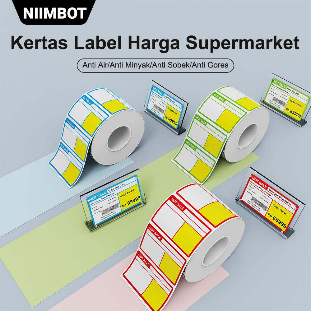 Jual NIIMBOT B21/B1/B3S Label Harga Produk, Label Harga Rak Produk di ...