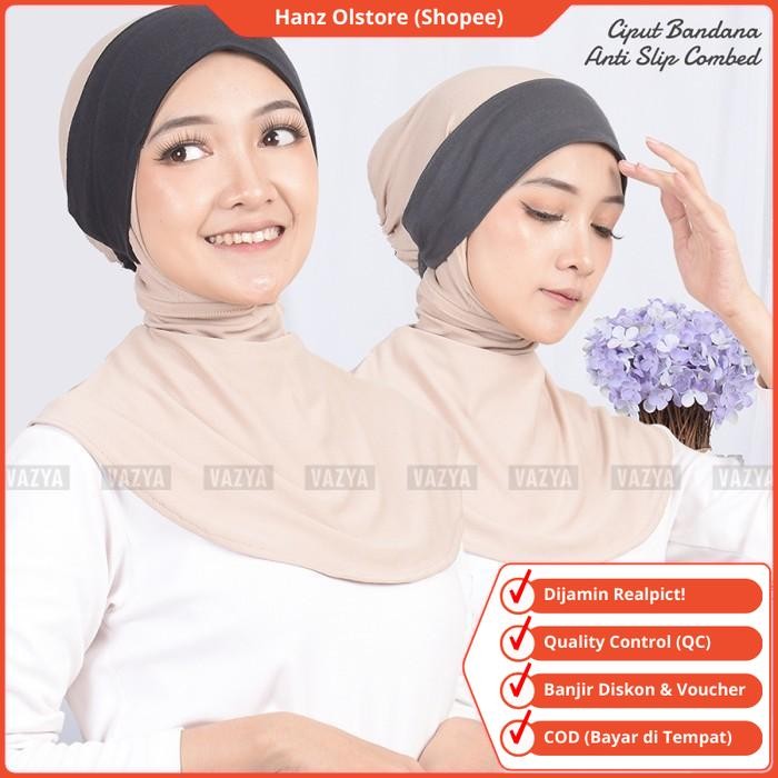 Jual Hanz Olstore Ciput Hijab Anti Pusing Jilbab Kerudung Tali Daleman ...