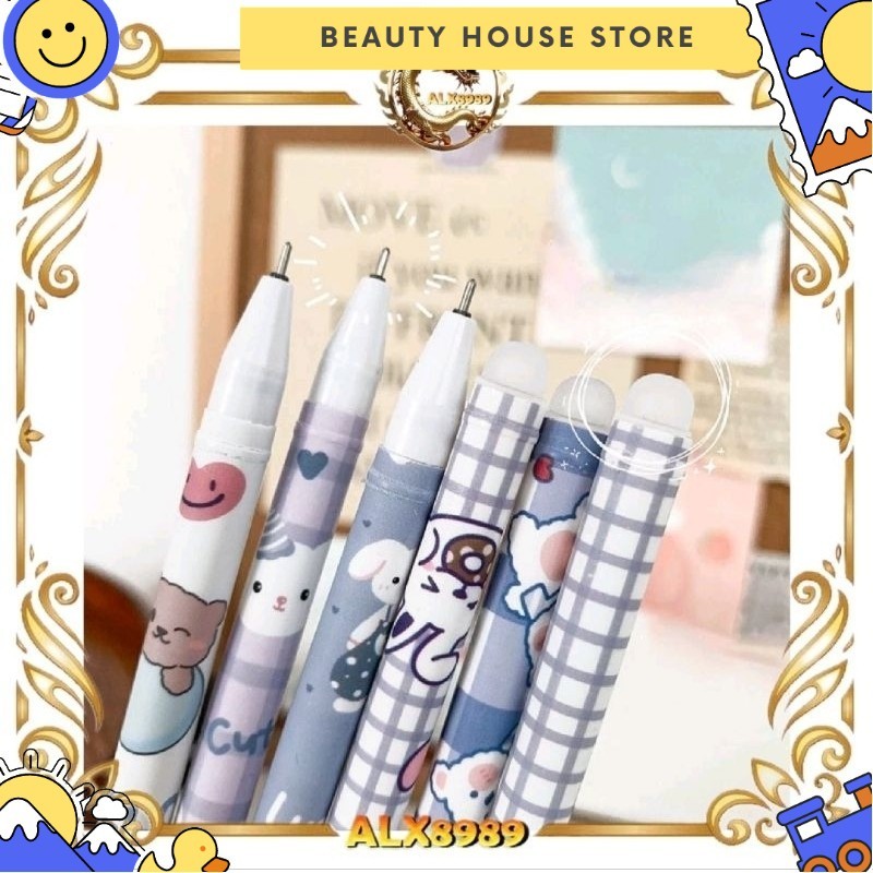 Jual PULPEN BISA HAPUS TINTA HITAM PENA GEL BALLPOINT KARAKTER ANAK ...