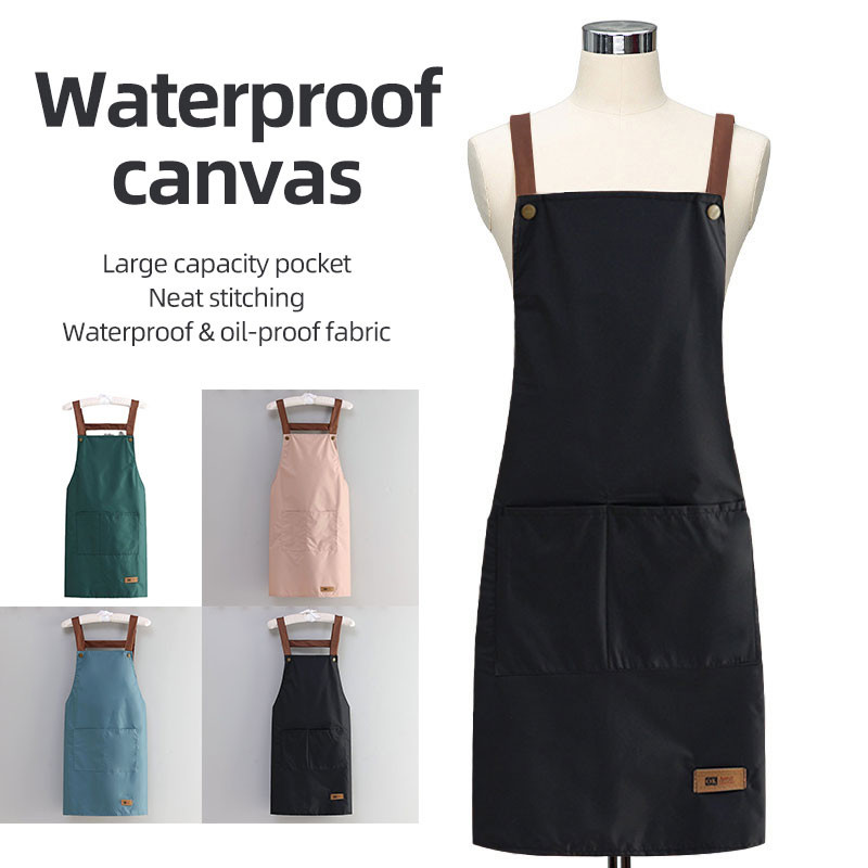 Jual Apron Celemek Barista Style Pria Wanita Celemek Dapur Masak Anti ...