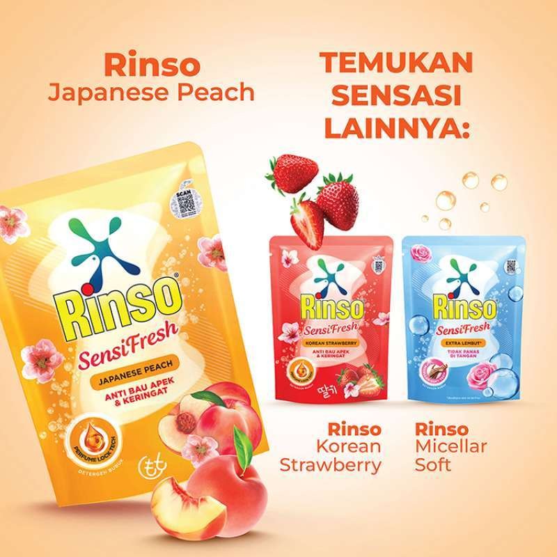 Jual Rinso Liquid Sensi Fresh / Deterjen Cair Korean All Varian Refill ...