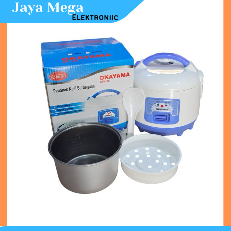 Jual OKAYAMA 1 Liter Rice Cooker Mini Penanak Nasi Magicom 3 in 1 OK ...