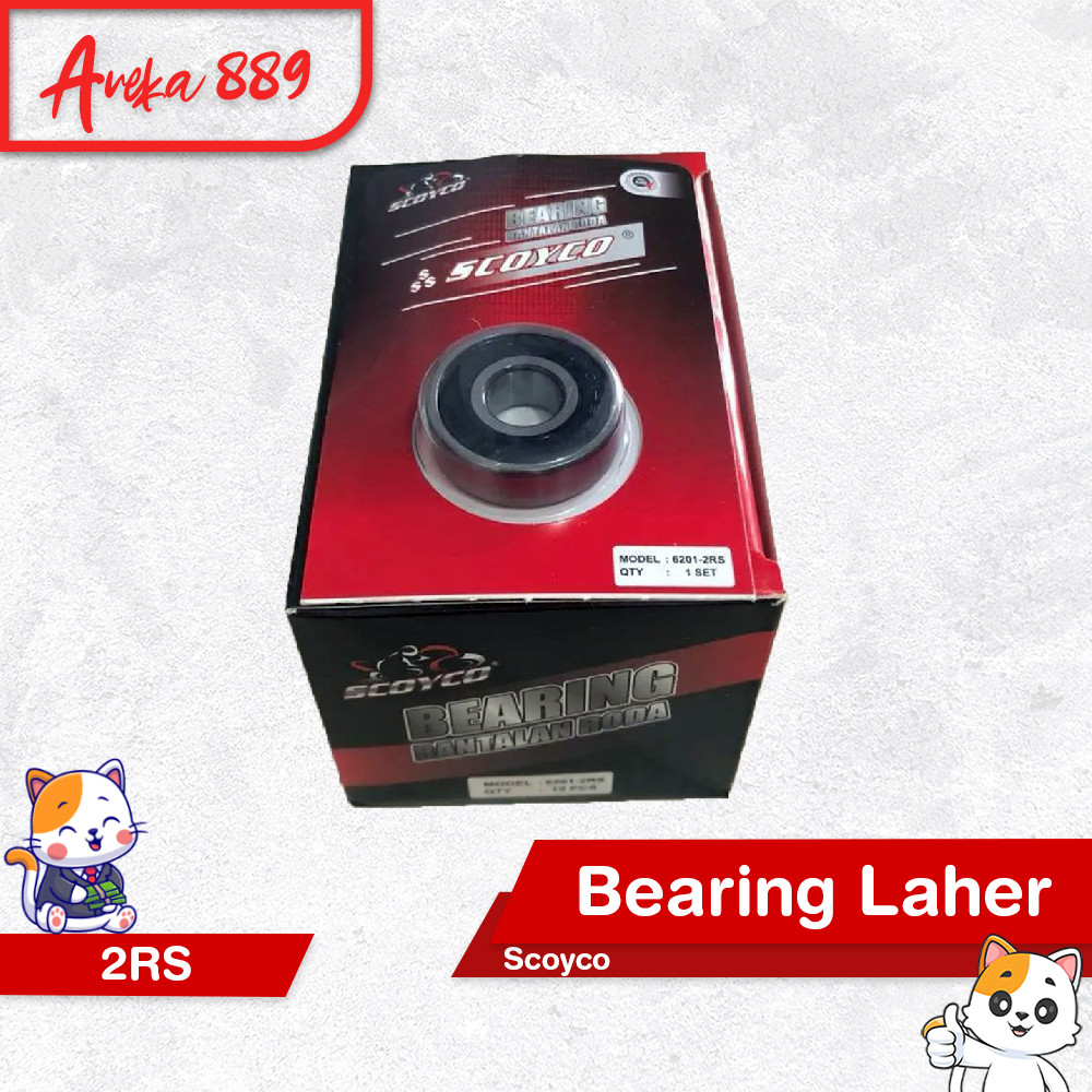 Jual BEARING LAHER SCOYCO 6201 2RS - 6301 2RS - 6300 2RS Press ...
