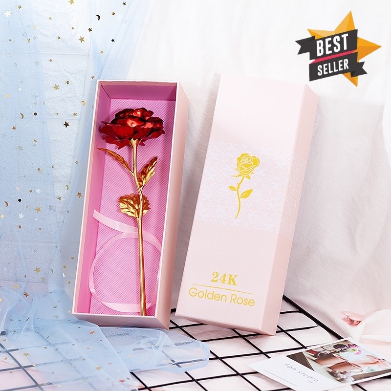 Jual Gift Box Bunga Mawar / Bunga Mawar Dekorasi / Kado Pacar Kado Unik ...