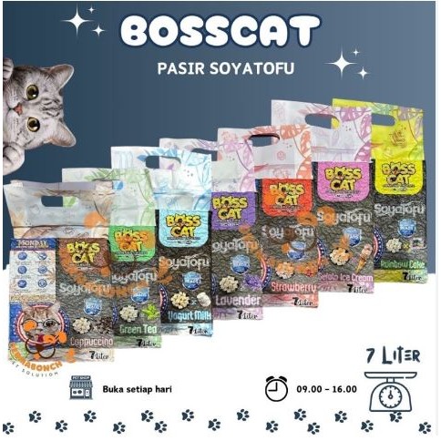 Jual BOSSCAT Tofu Soya 7L | Boss Cat Pasir Kucing Tofu Soya 7 Litter ...
