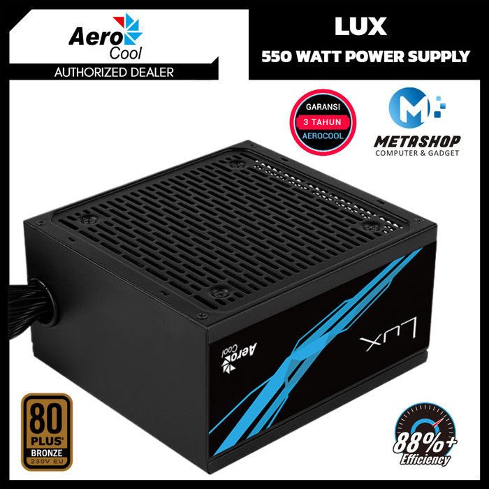 Jual AEROCOOL PSU Lux 550W Watt Power Supply Unit 80+ Bronze | Shopee ...