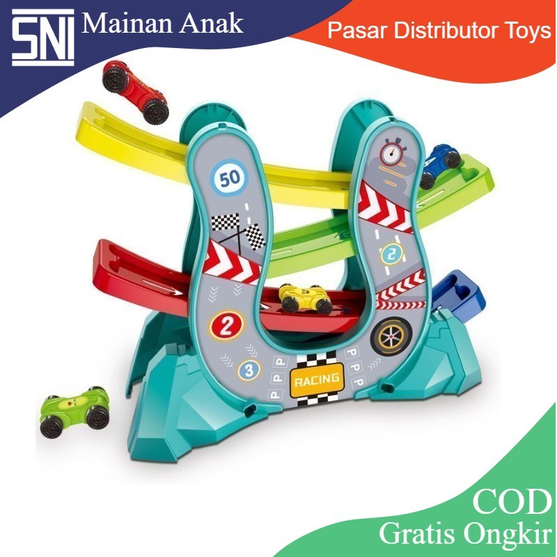 Jual Mainan Anak RAMP RACER DIY Racing Track ZigZag Mainan Edukasi Anak ...