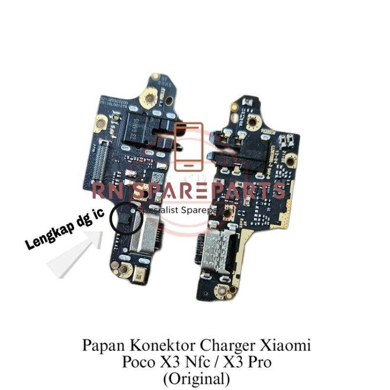 Jual Pcb Konektor Charger / Papan Con Cas Xiaomi Poco X3 Nfc - X3 Pro Original ( RN Spareparts ...