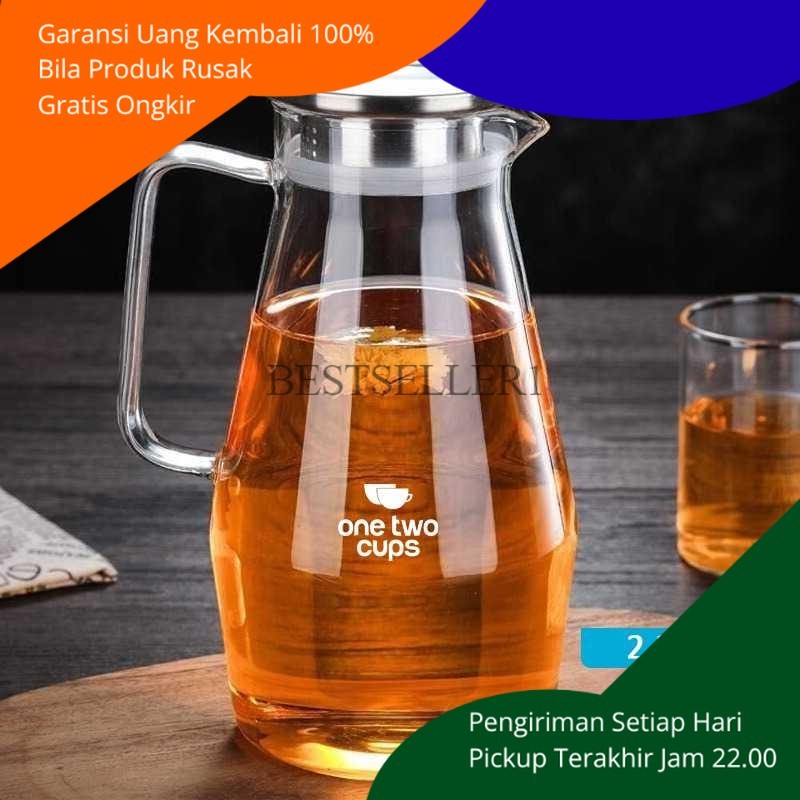 Jual Teko Pitcher Thai Chinese Tea Pot Gelas Set Ceret Kaca Air Minum ...
