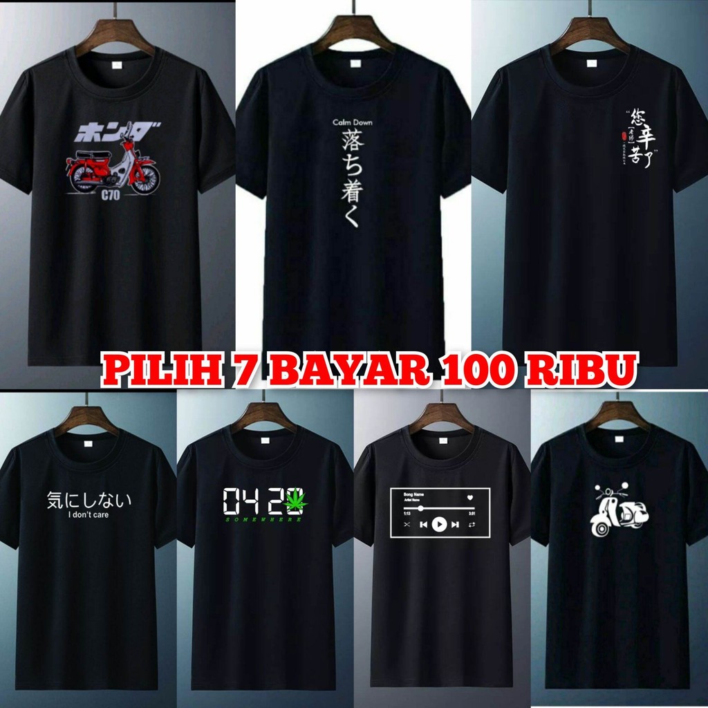 Jual Kaos 100rb dapat 7 pcs / Kaos Basic new / Kaos pria wanita ... Jual Kaos 100rb dapat 7 pcs / Kaos Basic new / Kaos pria wanita ...