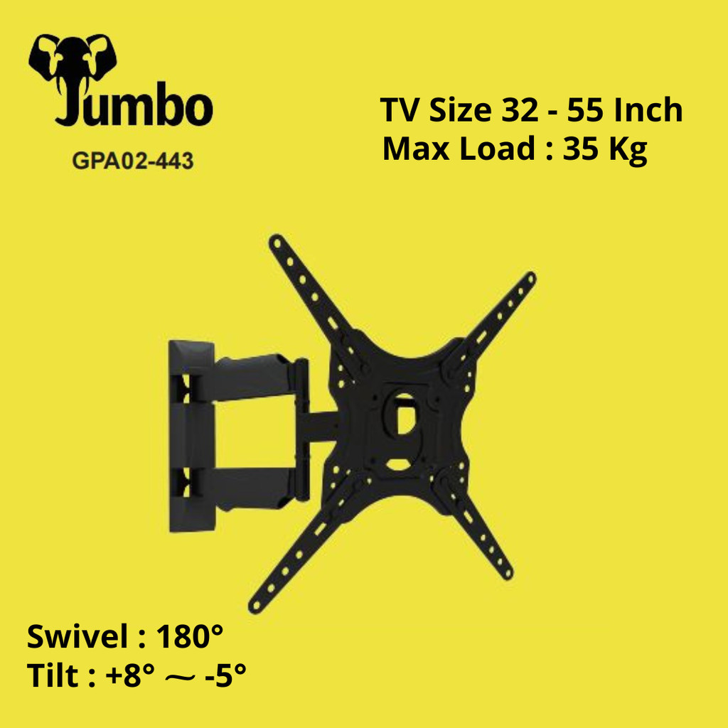 Jual Jumbo Bracket TV Swivel LED TV Ukuran 32 - 55 Inch | Shopee Indonesia
