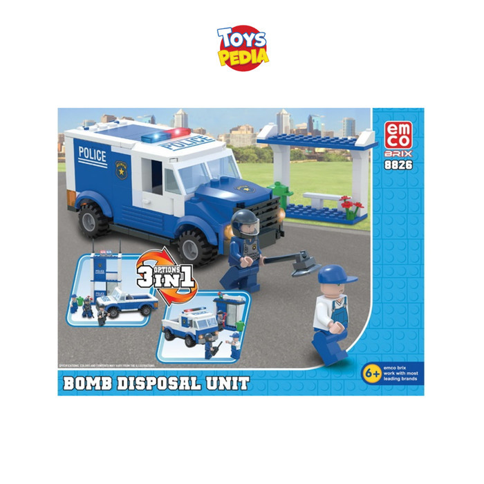 Jual Mainan Bricks Emco Brix Bomb Disposal Unit | Shopee Indonesia
