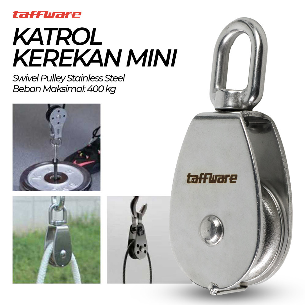 Jual PROMO Katrol Kerekan Mini Serbaguna Swivel Pulley Stainless Steel ...