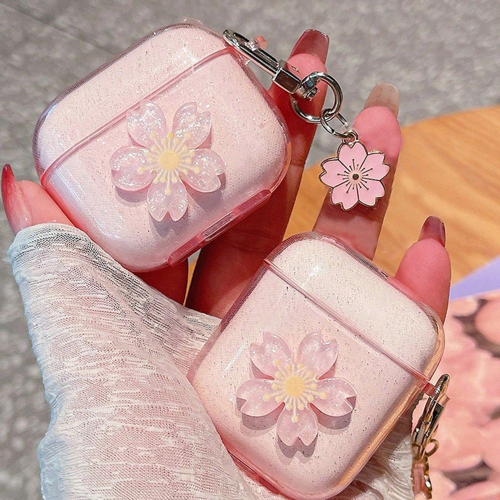 Jual Sparkling Pink Cherry Blossom Suitable Cases for Apple AirPods Pro ...