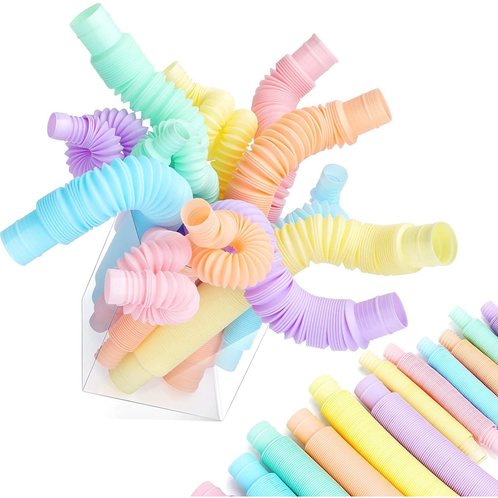 Jual 4 Pack Mini Pop Tube Sensory Fidget Toy Colorful Heavy-Duty for ...