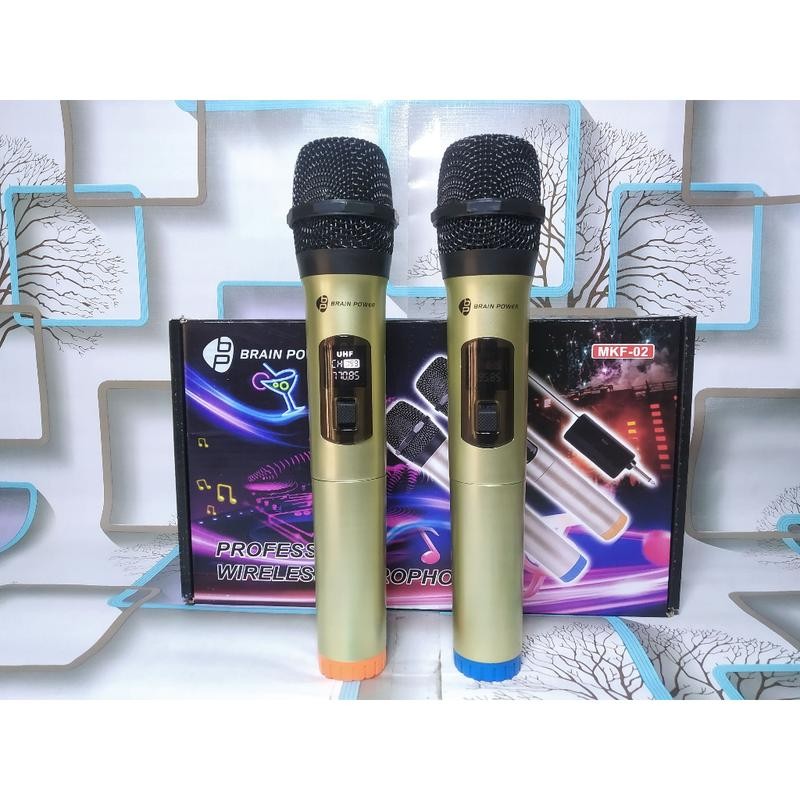 Jual DOUBLE MIC Profesional Wireless Microphone KARAOKE TANPA KABEL ...