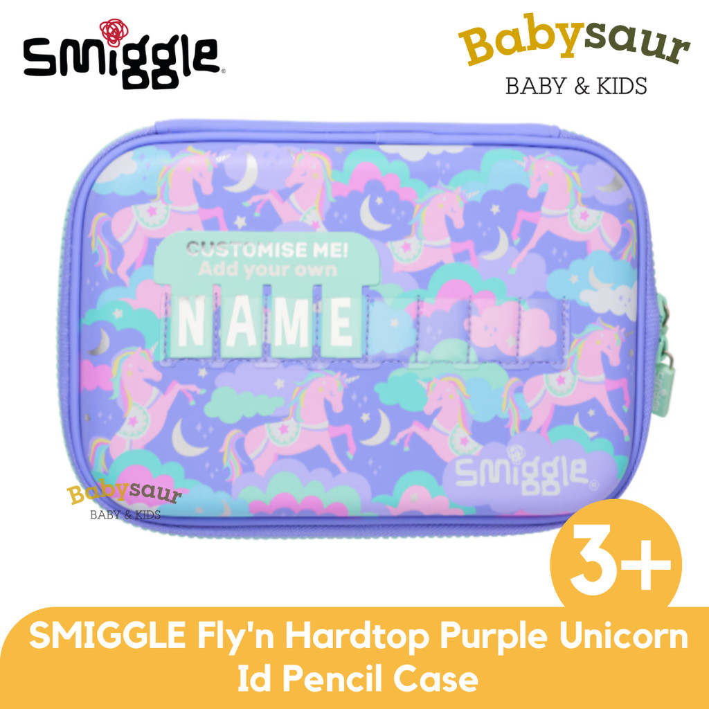 Jual SMIGGLE Fly'n Hardtop Purple Unicorn Id Pencil Case Peralatan ...