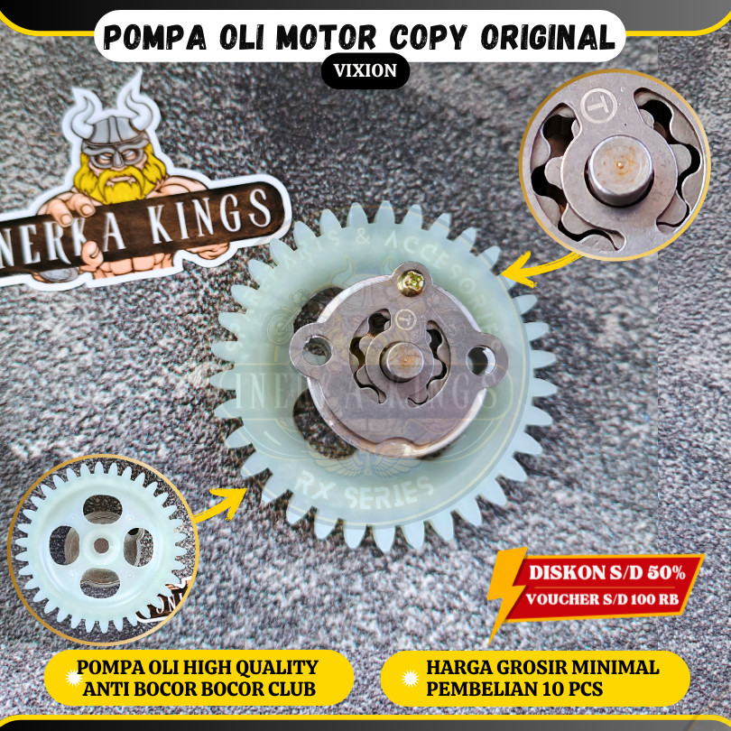 Jual Oil Pump Pompa Oli Gear Pompa Oil VIXION LOKAL COPY ORIGINAL ...