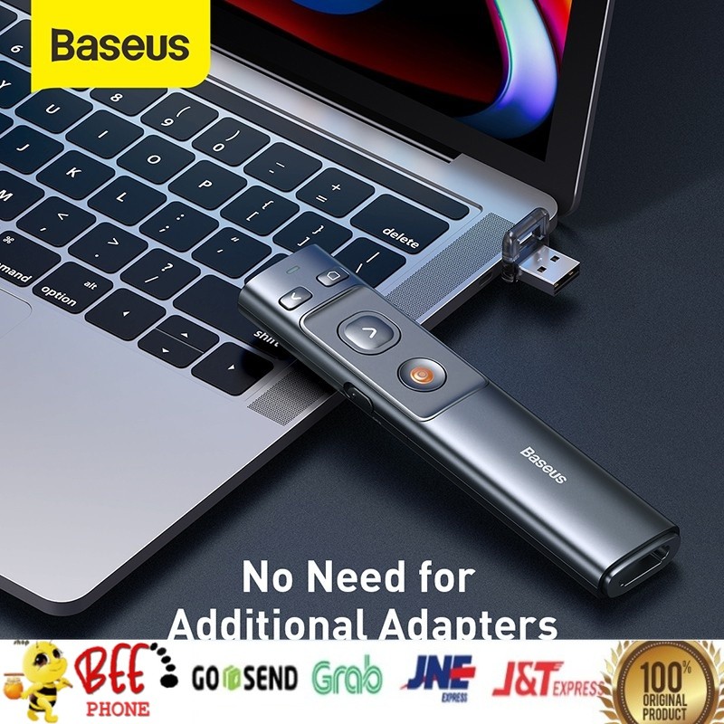 Jual BASEUS WIRELESS PRESENTER POINTER PEN REMOTE CONTROL LASER POINTER ...