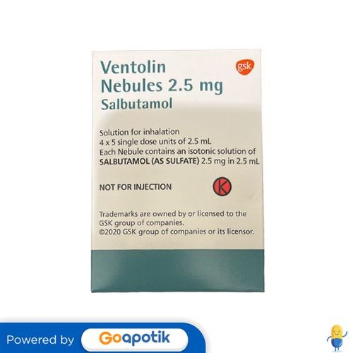 Jual Ventolin Nebules 2.5 Ml Box 20 Pcs | Shopee Indonesia