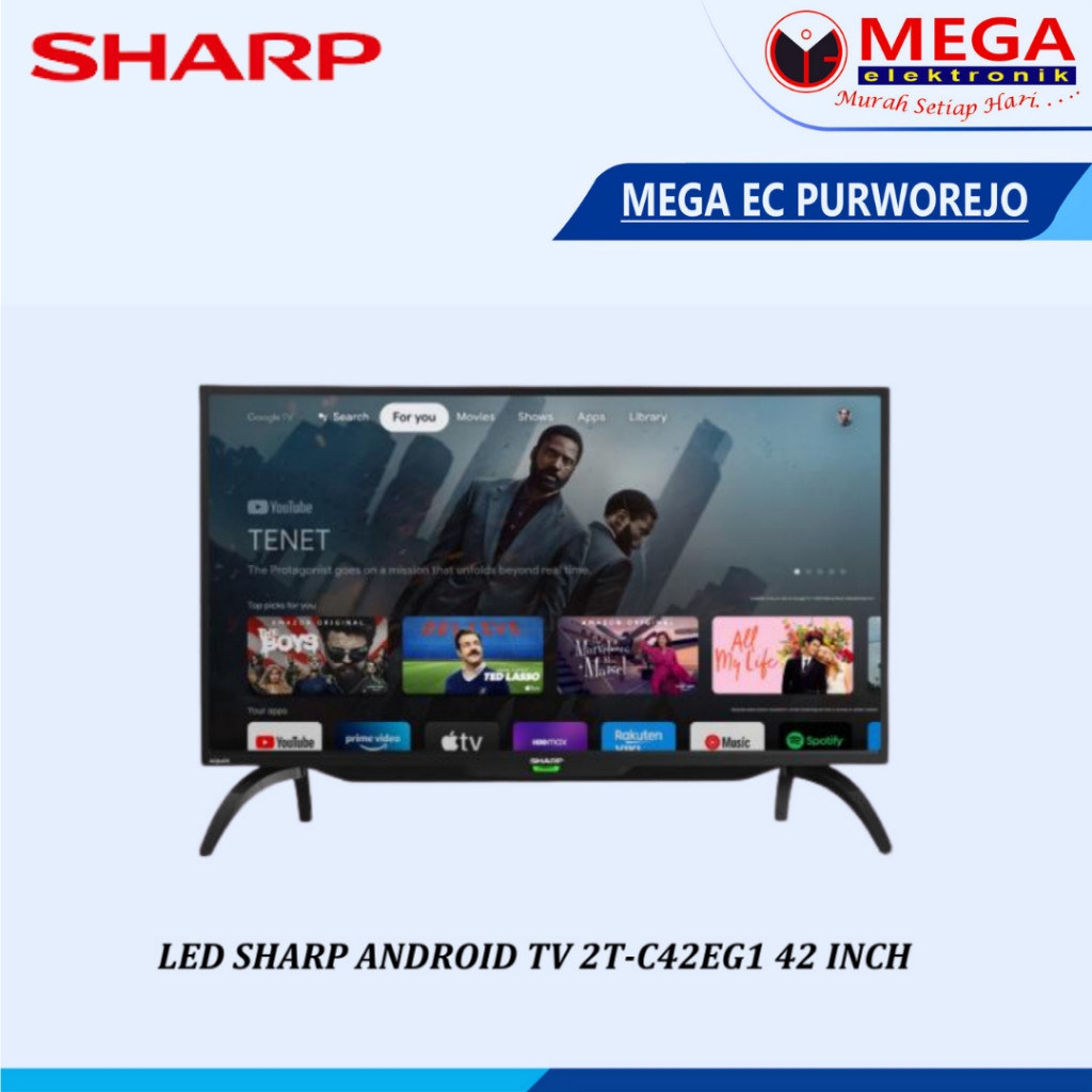 Jual LED SHARP 2T-C42EG1 ANDROID TV 42 INCH | Shopee Indonesia