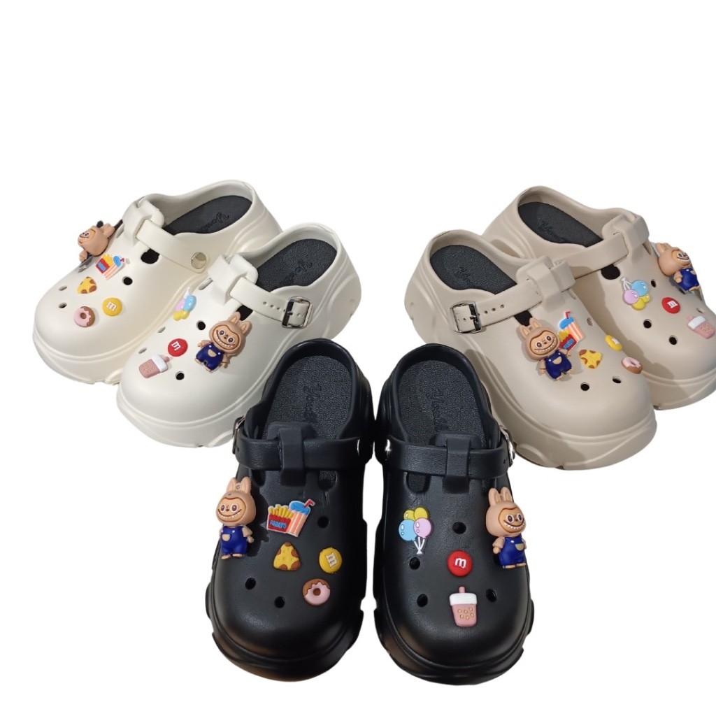 Jual Sandal Baim Jibbitz LABUBU Wanita Sandal Classic Bae Clog croc ...