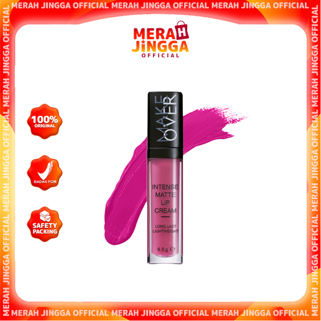 Jual MAKE OVER Intense Matte Lip Cream 6,5g - Lipstick Lipcream | Merah ...