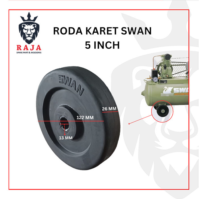 Jual Roda kompresor angin SWAN 5 Inch Original SWAN Kompressor Angin ...