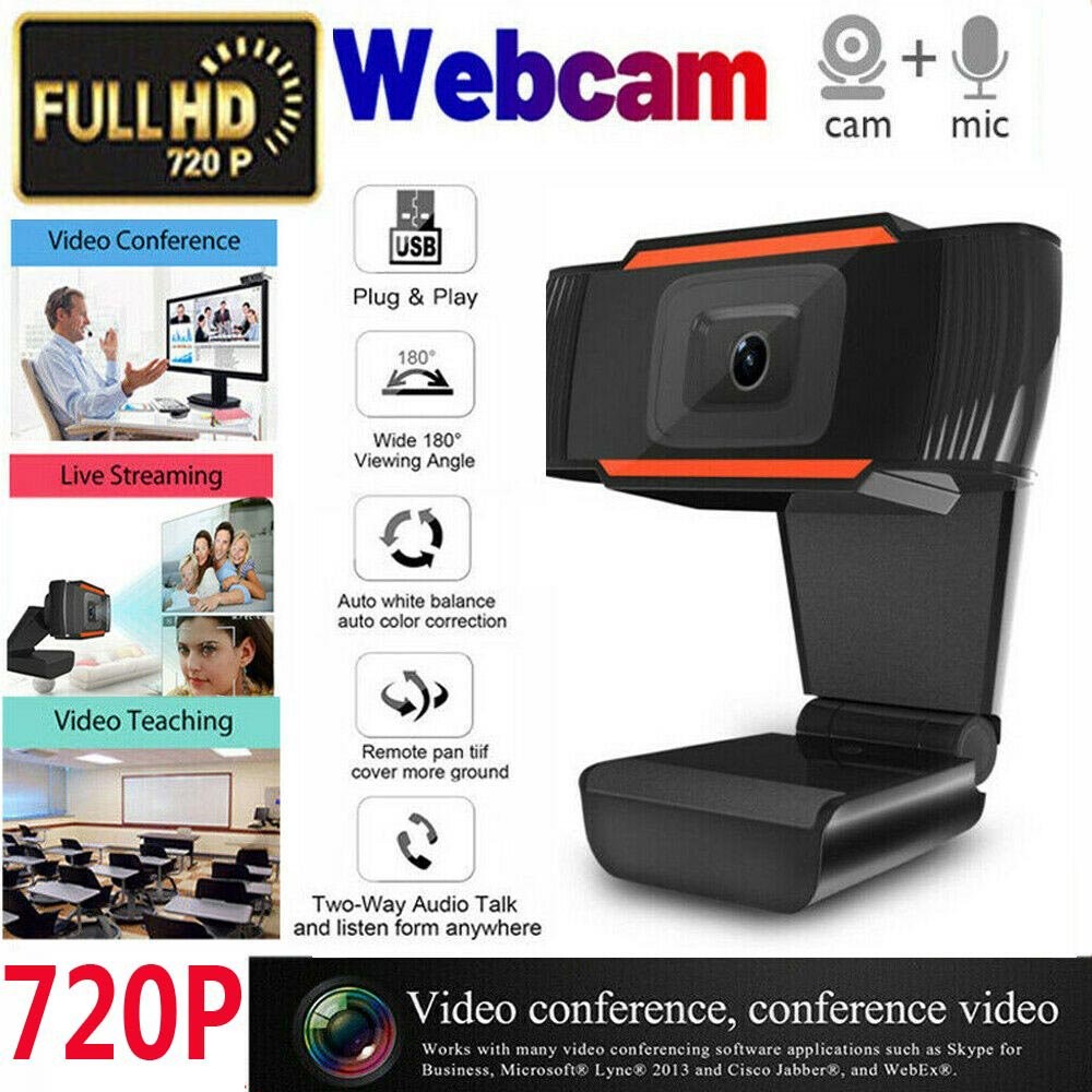 Jual Webcam Autofocus HD 720P Built in Mic Microphone Web Cam Camera ...