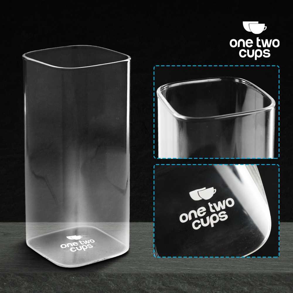 Jual Gelas Kaca Aesthetic Kotak Gelas Korea Gelas Kaca Kotak Minuman Jus Juice Aesthetic Square ...