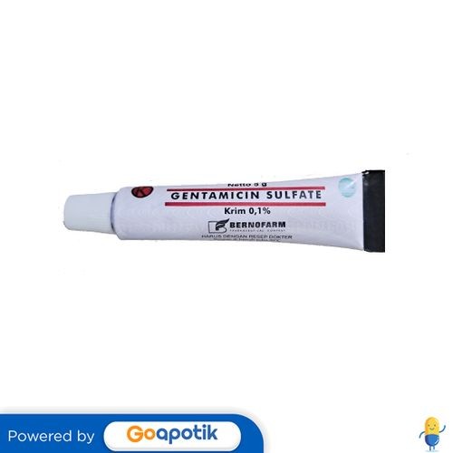 Jual Gentamicin Sulfate Bernofarm 0.1% Cream 5 Gram Tube | Shopee Indonesia