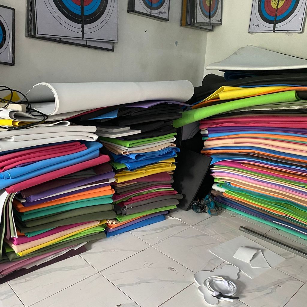 Jual spons eva tebal 2mm-10mm uk 20x20 cm media kreasi Spons eva Eva ...