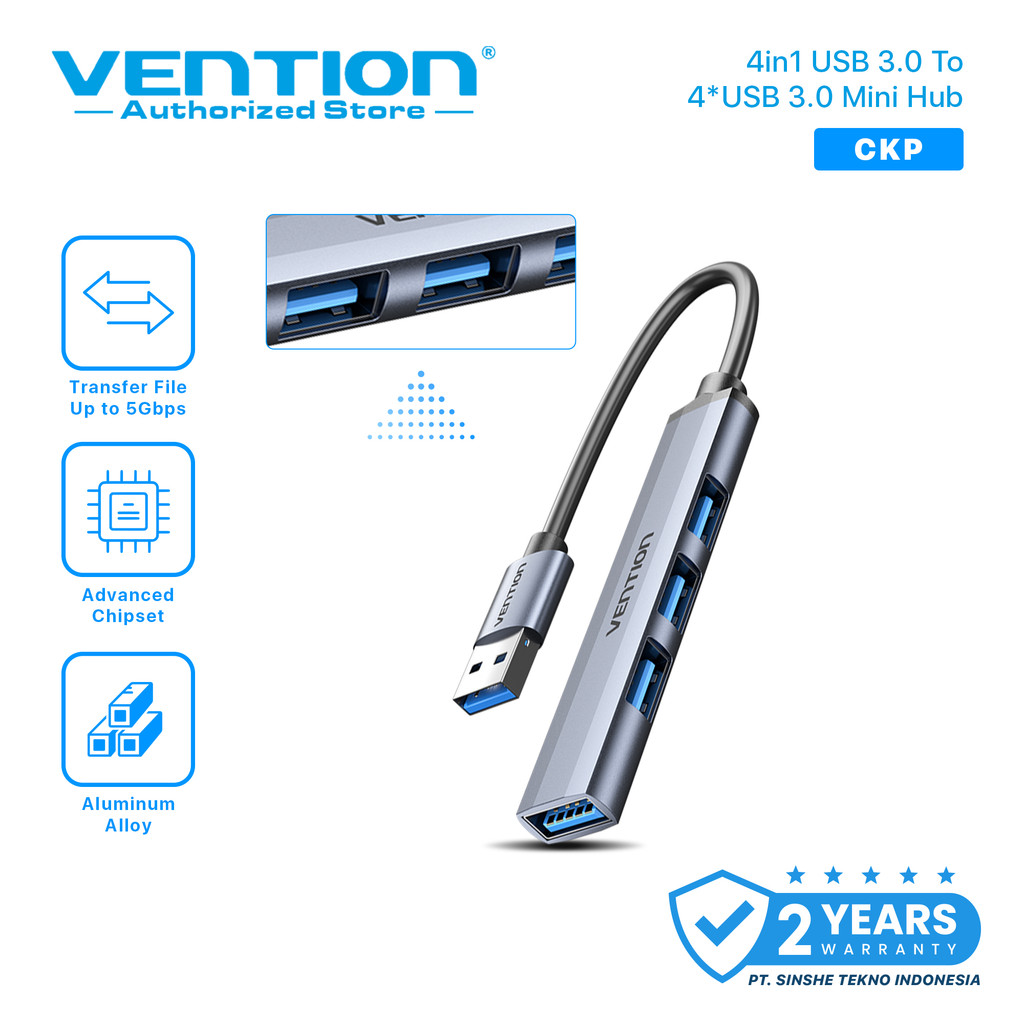 Jual Vention USB Hub 3.0 Port Ultra Slim Mini High Speed OTG Upgrade ...