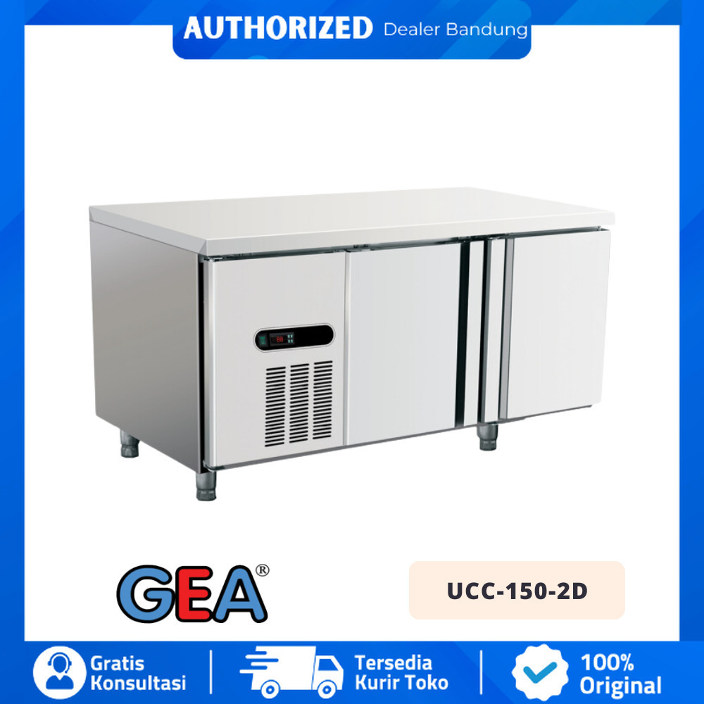 Jual GEA UCC-150-2D UNDER COUNTER CHILLER KULKAS 2 RAK PINTU STAINLESS | Shopee Indonesia
