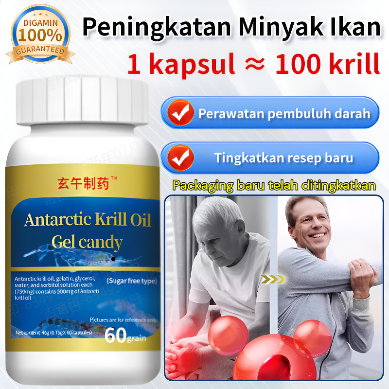 Jual ⚡Diskon terbatas! Minyak Krill Antartika Kaya akan Astaxanthin ...