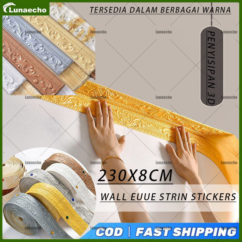 Jual Stiker Dekorasi Dinding 3D Foam / Wall Border Pinggang / Lis ...