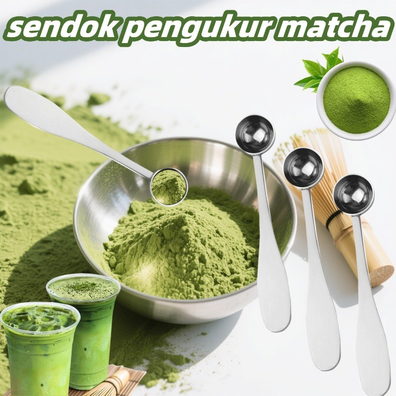 Jual Stainless Steel Matcha Measuring Spoon / Coffee Measuring Spoon ...