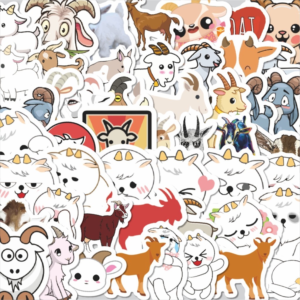 Jual Stiker Cutting Pack Sticker Hewan Kambing Isi 100Pcs Series ...