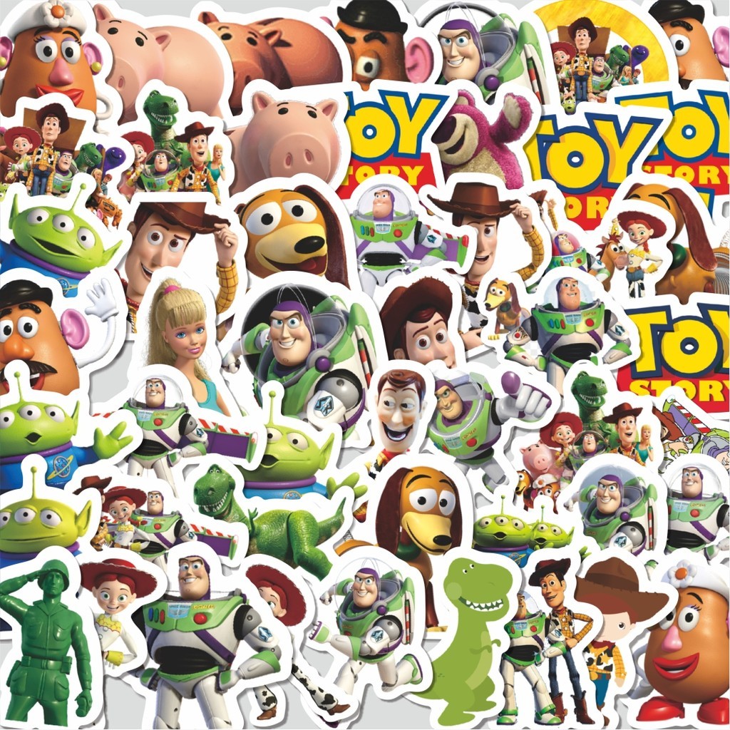 Jual Stiker Cutting Pack Stiker Kartun Toy Story Isi 100Pcs Series ...