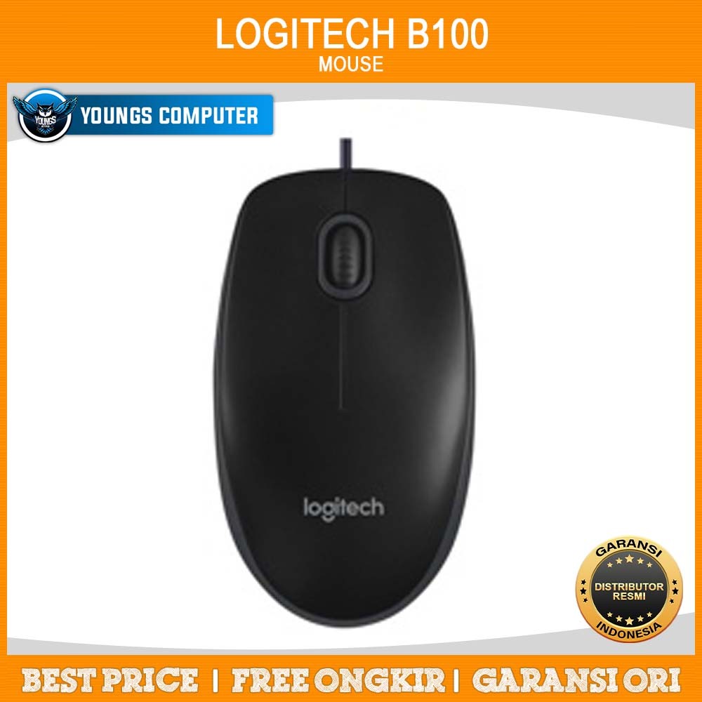Jual Mouse Logitech B100 USB RESMI ORIGINAL | Shopee Indonesia