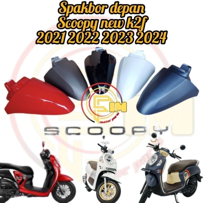 Jual Spakbor Depan Scoopy New Esp 2021 2022 2023 Hitam Merah Putih Doff ...