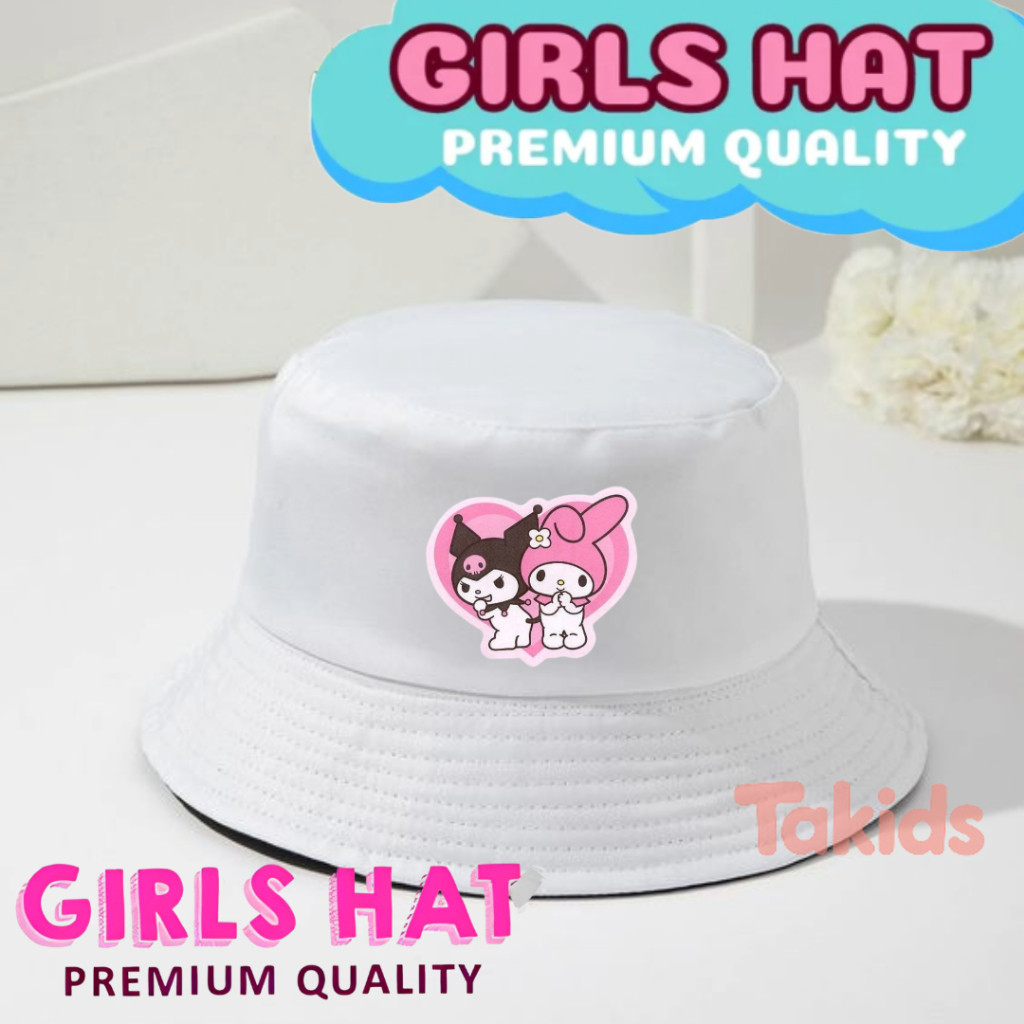 Jual TOPI BUCKET KULUP ANAK MY MELODY X KUROMI SANRIO LUCU KAWAI (COD ...