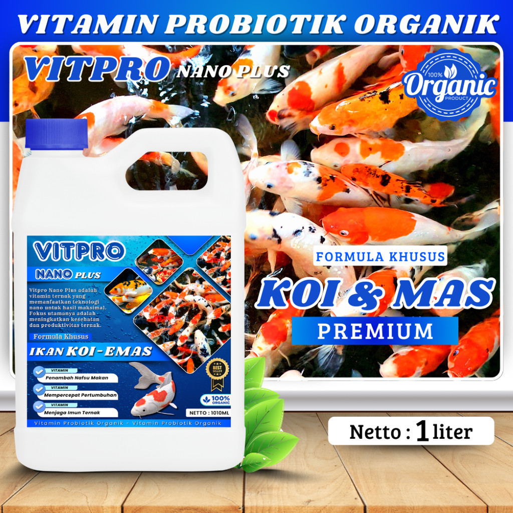 Jual Vitpro Nano Plus IKAN KOI MAS | Vitamin & Probiotik Ikan KOI Cepat ...