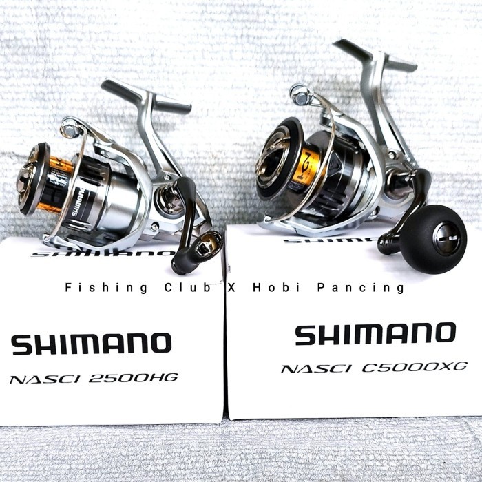 Jual Reel Shimano Nasci 2021 500 1000 2500 C3000 4000 XG C5000 Power Handle | Shopee Indonesia