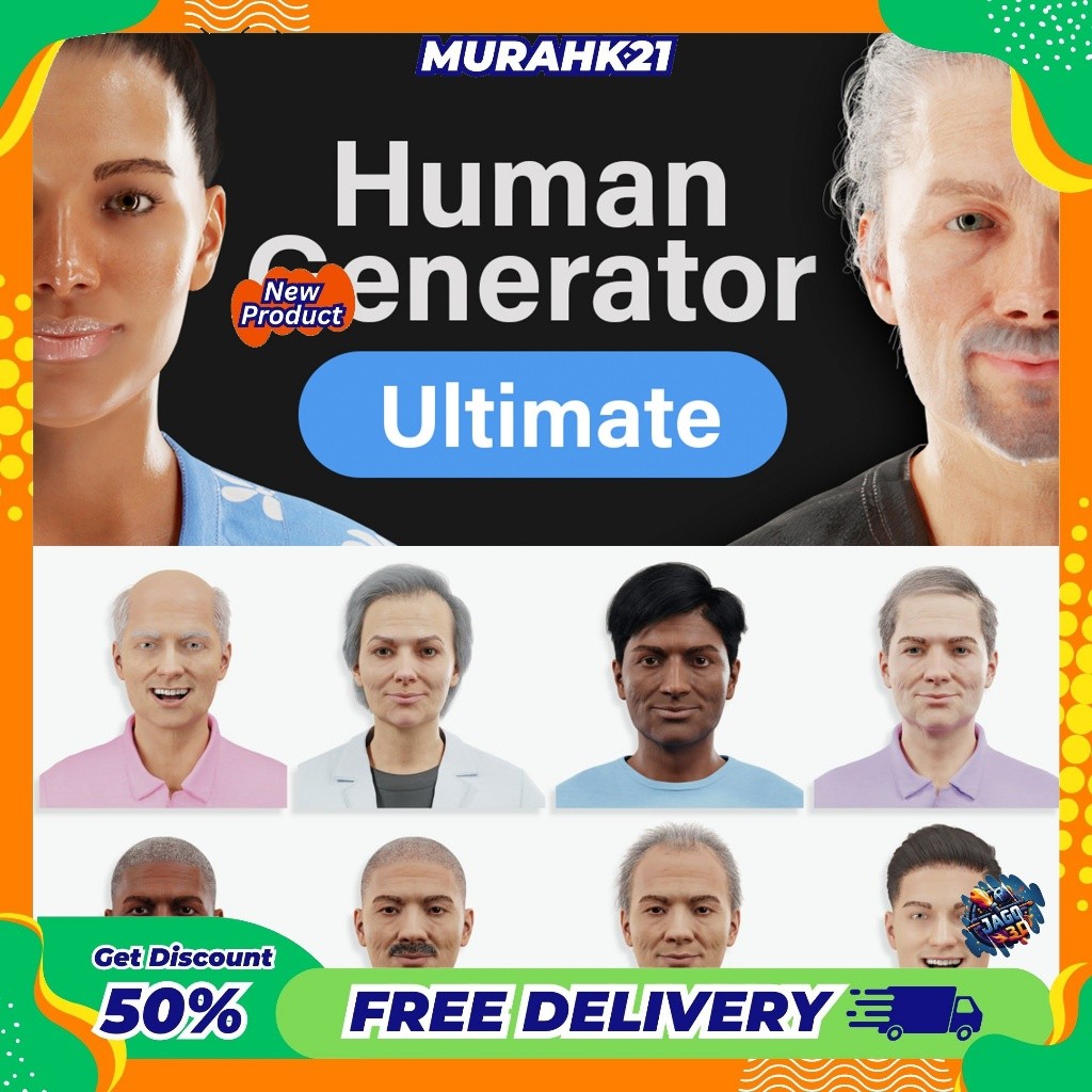 Jual Human Generator Ultimate v4.0.27 3D Blender addons Plugin Terbaru ...