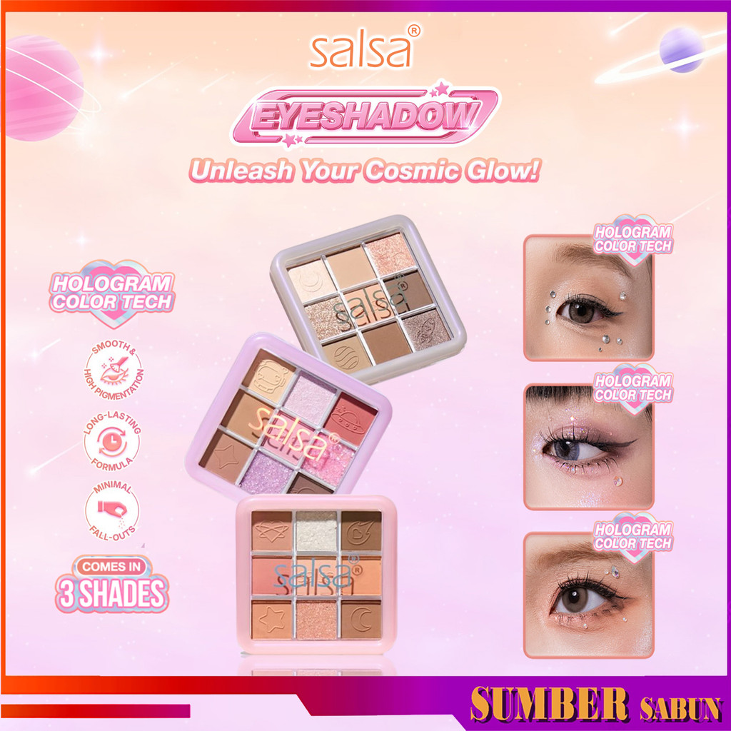 Jual SALSA Eyeshadow Palette Galaxy Cosmo Comet Coma - Pewarna Mata ...