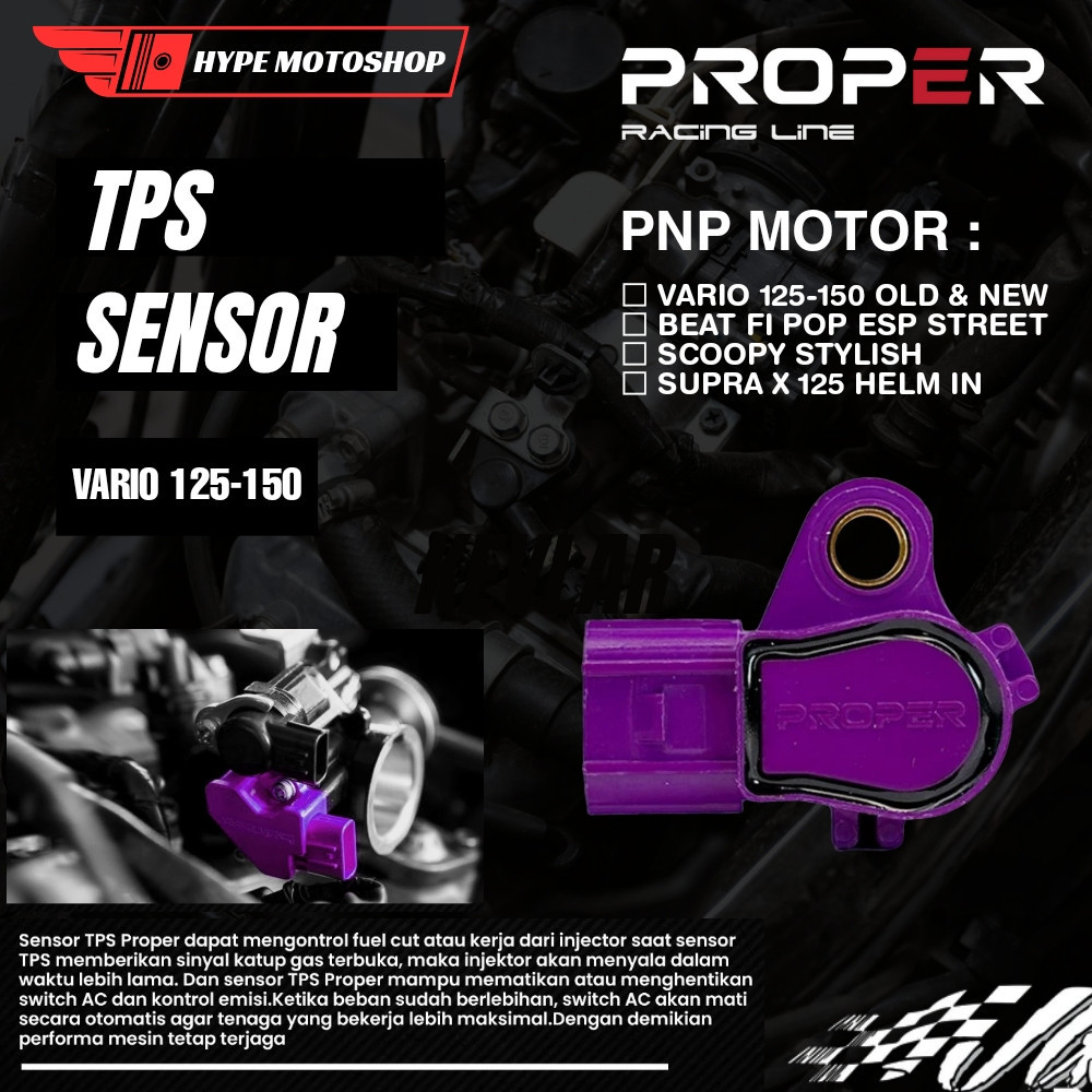 Jual SENSOR TPS PROPER RACING LINE MOTOR HONDA BEAT SCOOPY VARIO 110 FI ...